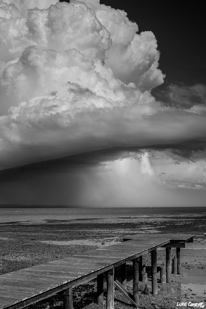 B&W dramatic storm clouds – Luke Casey Photography